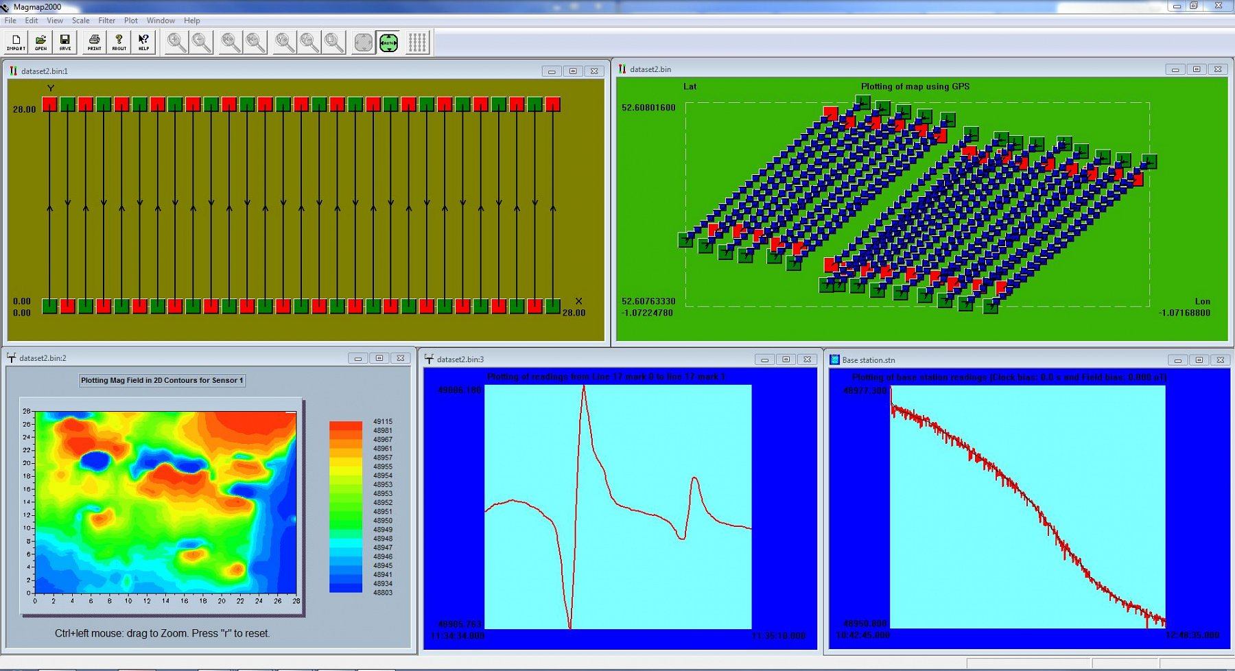 MagMap2000-Geophysical Software